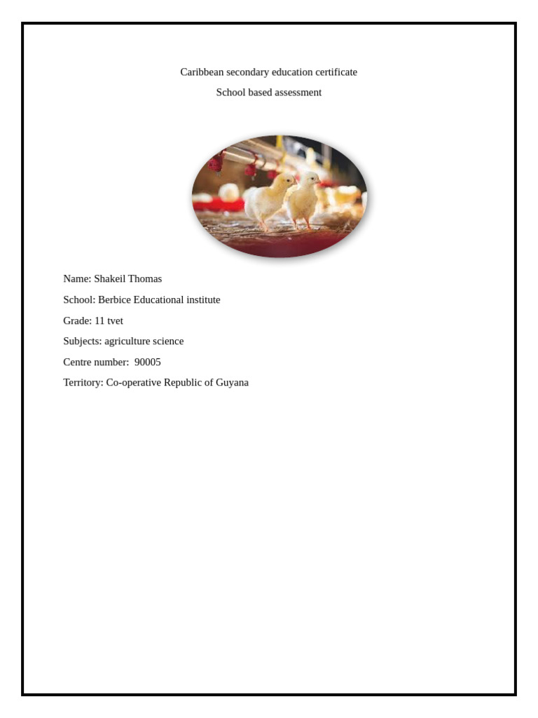 Agriculture Science Poultry Sba Shakeil | PDF | Preventive Healthcare ...