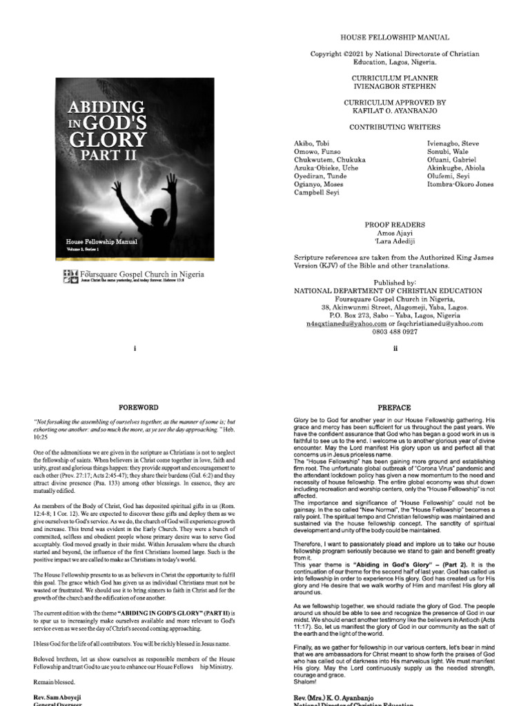 House Fellowship Preview | PDF