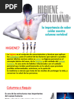 Higiene de Columna | PDF | La columna vertebral