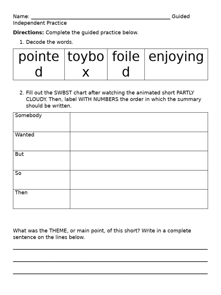 Guided Independent Practice 3 31 | PDF