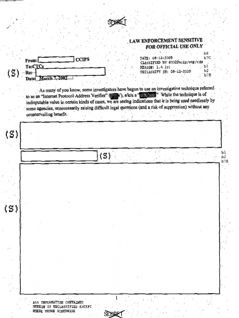 Cipav - Wired - Foia - 04 16 09 1 10 | PDF
