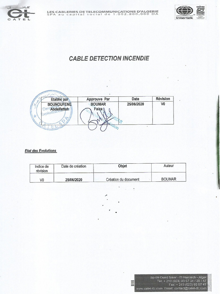 Fiche Technique Anti Incendie | PDF