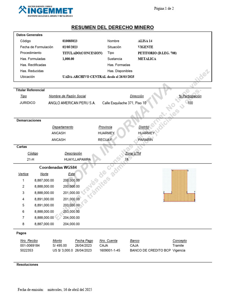 Concesion Alisa | PDF