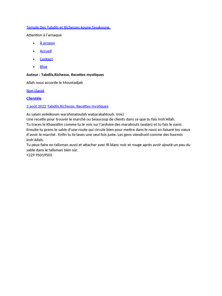 Temple Des Tabdils Et Richesses Koune Fayakoune | PDF | Jinn | Allah