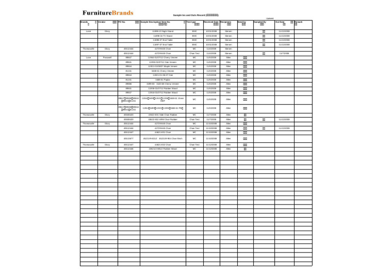 Sample In & Out Record 电子版 | PDF