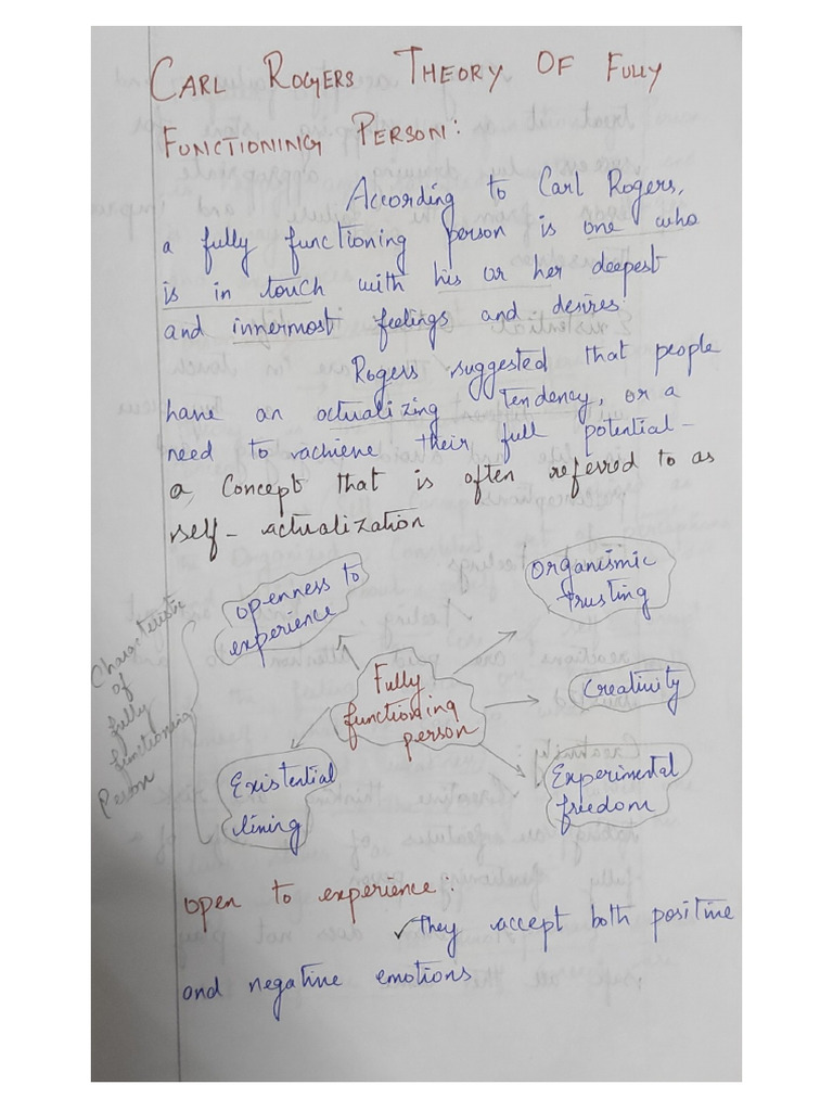 Carl Rogers Theory | PDF