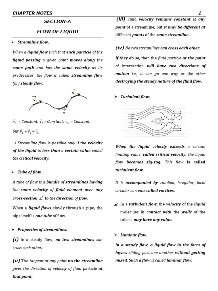 Liquid Flow Dynamics: Streamline vs. Turbulent | PDF | Fluid Dynamics ...