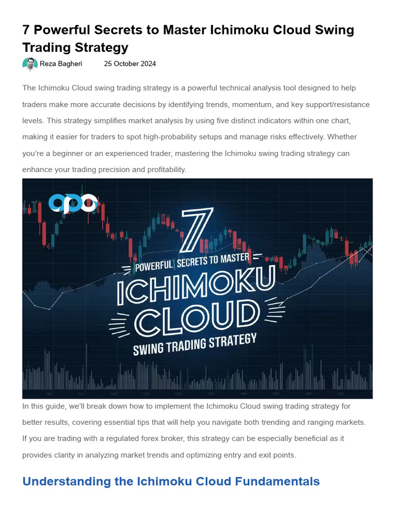 7 Powerful Secrets To Master Ichimoku Cloud Swing Trading Strategy - OpoFinance | PDF ...