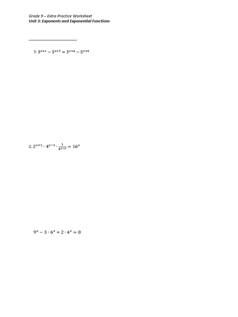 Unit Test 3 - Extra Practice | PDF