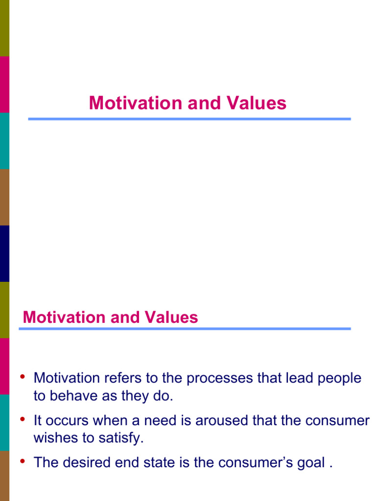 Week 5 - Motivation and Values | PDF | Motivation | Motivational