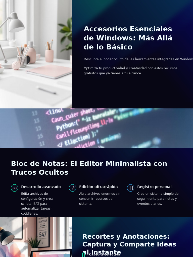 Accesorios Esenciales de Windows para Productividad | PDF | Archivo de computadora | Software
