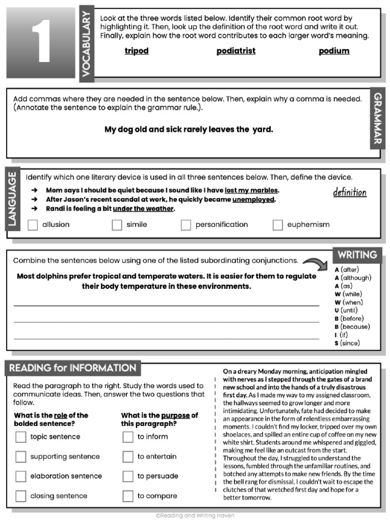 Core Skill Review - 1 Week Sample - Core - Skill - Review - 1 - Week ...
