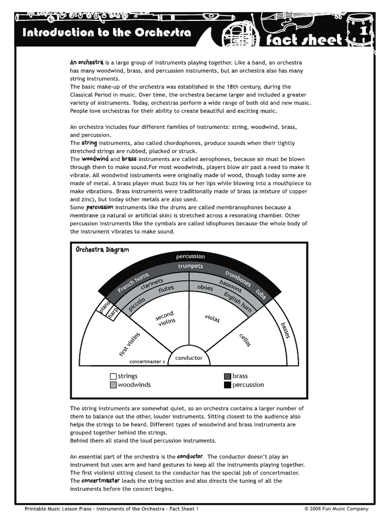 Introduction to Orchestra Instruments | PDF | Orchestras | Musical ...