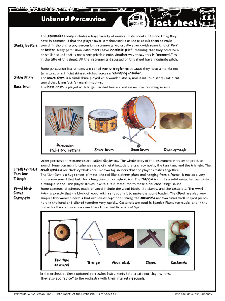 Kieran Van Lydegraf-Chellew - The Untuned Percussion | PDF | Drum ...