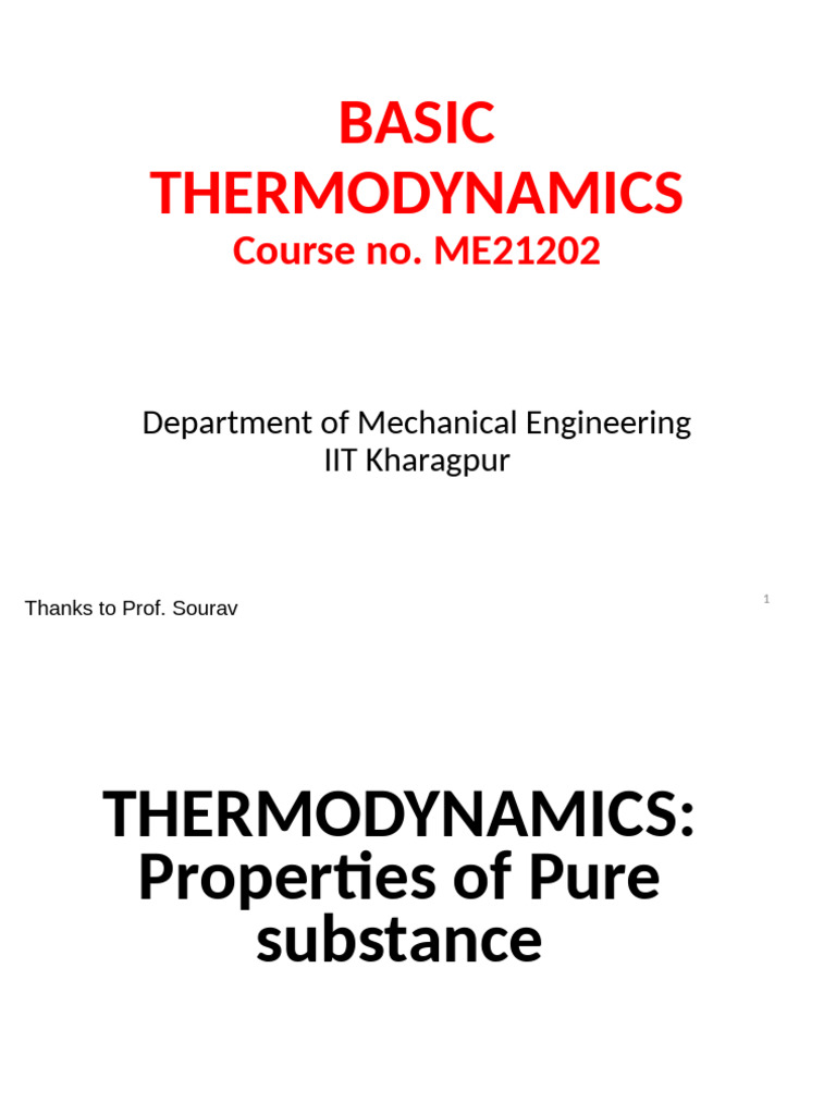 Thermodynamics of Pure Substances Explained | PDF | Gases | Phase (Matter)