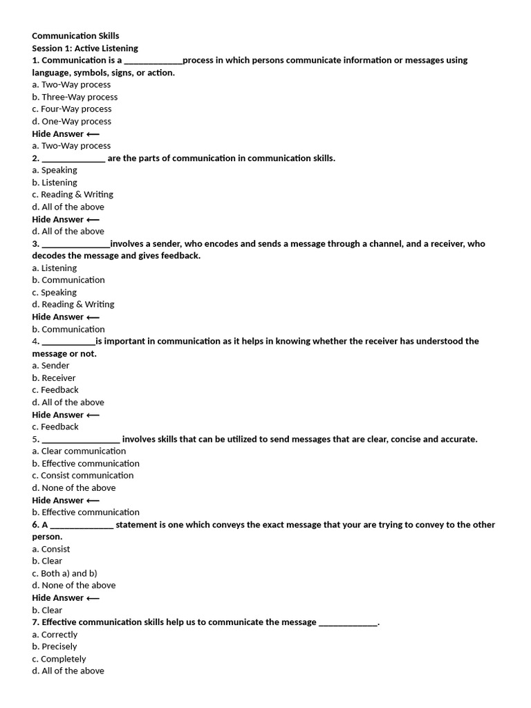 UNIT 1 - Communication Skills | PDF | Part Of Speech | Verb