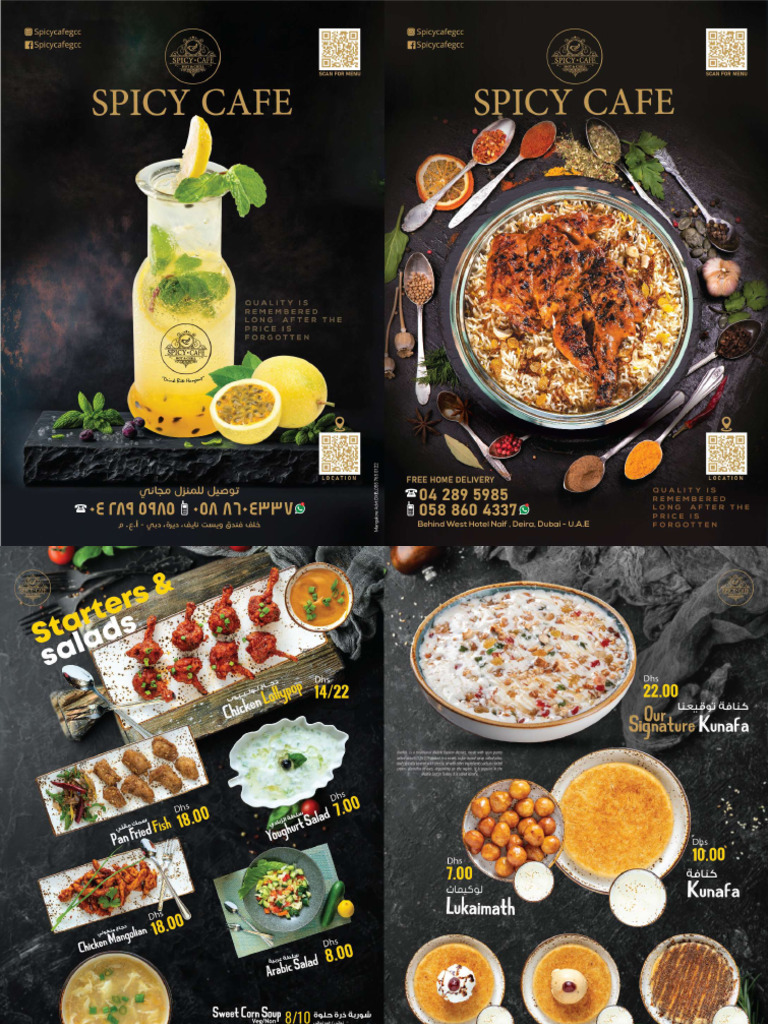 Spicy Cafe Menu-01 (3) 3 | PDF