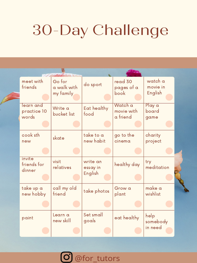 30-day challenge | PDF