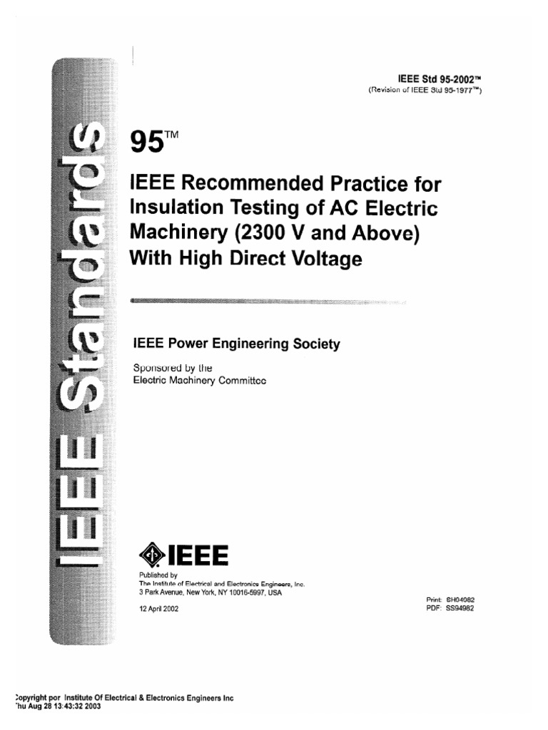 Ieee STD 95-2002 | PDF