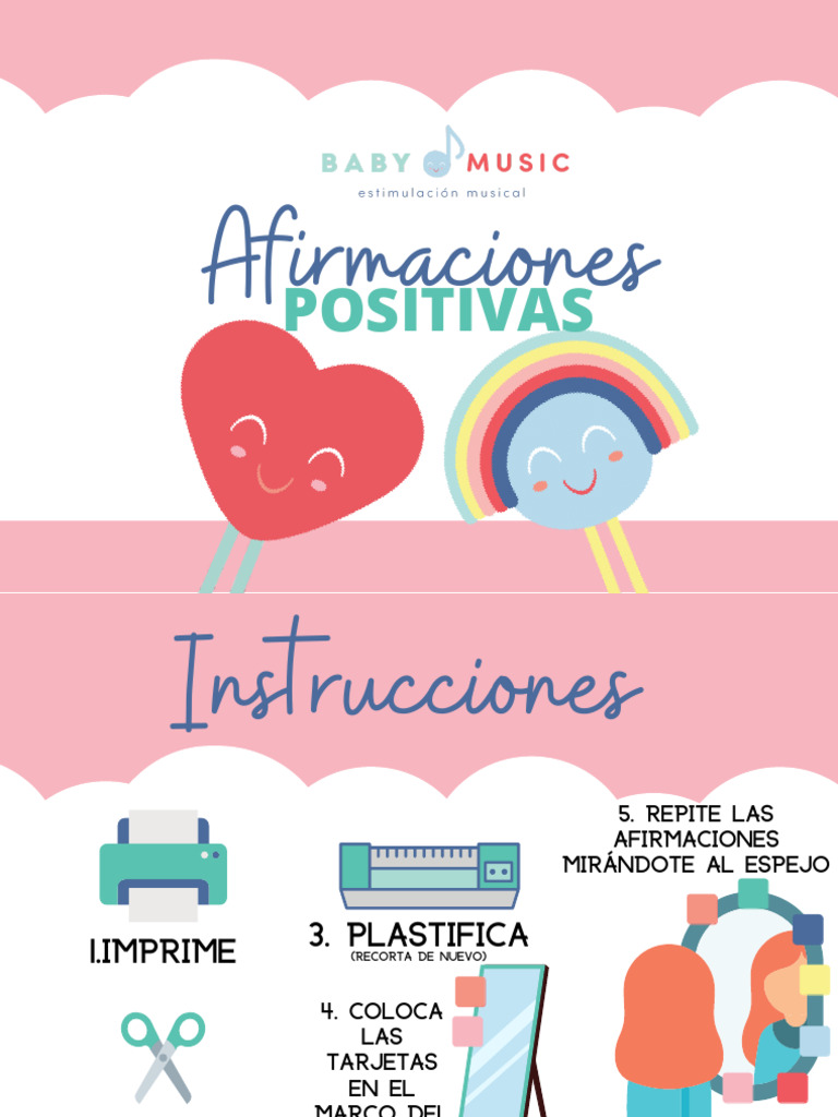 Tarjetas de Afirmaciones Positivas | PDF