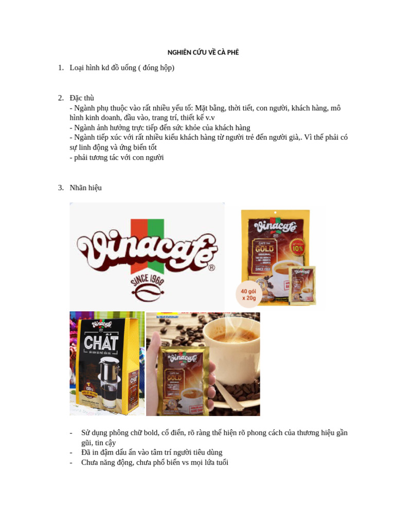 NGHIÊN CỨU VỀ CÀ PHÊ | PDF