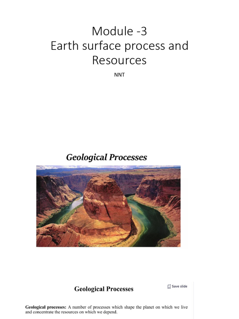 Module - 3 NIE Weathering, Landforms and Soil Profile | PDF