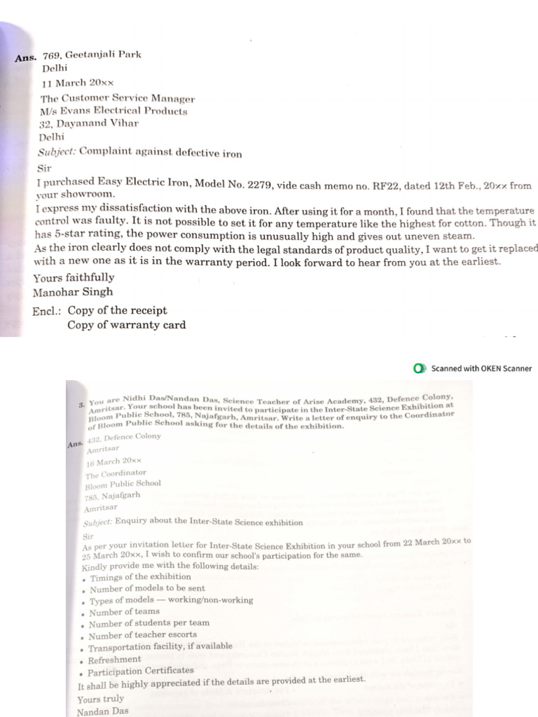 Letter Writing Format | PDF