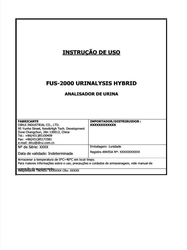 Manual Fus 2000 | PDF