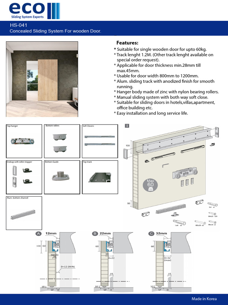 TDS Hidden Sliding | PDF