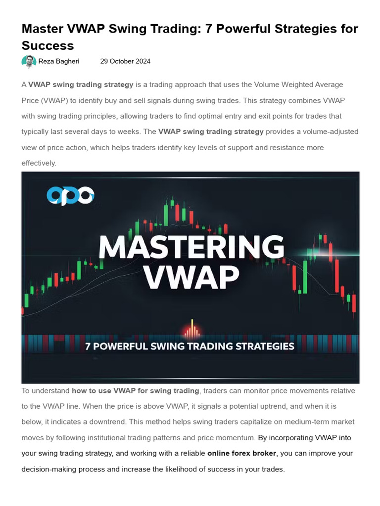 Master VWAP Swing Trading_ 7 Powerful Strategies for Success - OpoFinance | PDF | Day Trading ...