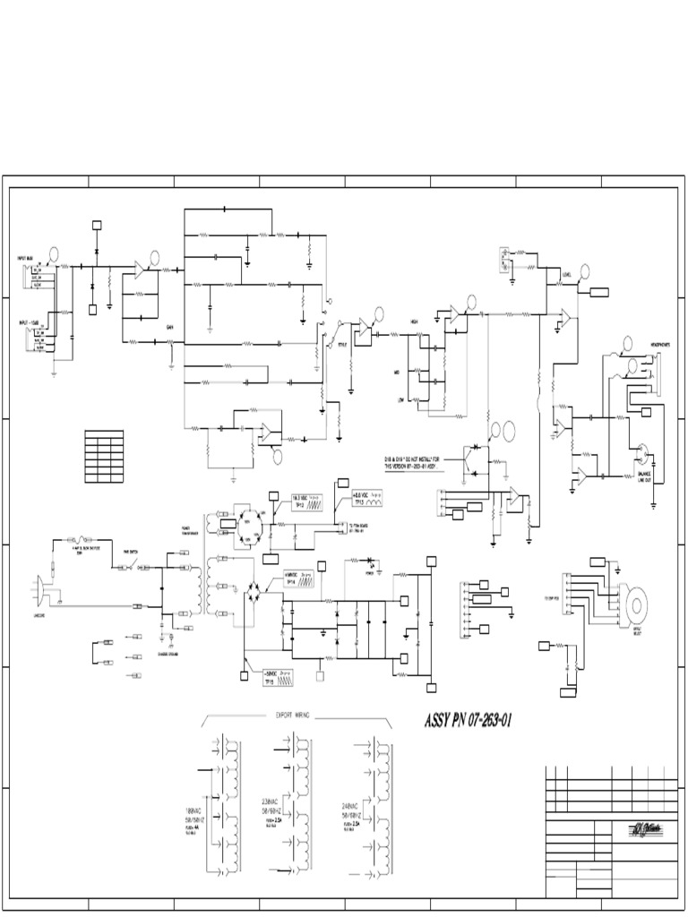 Ampeg Ba 210spa 07s263 Schematics | PDF