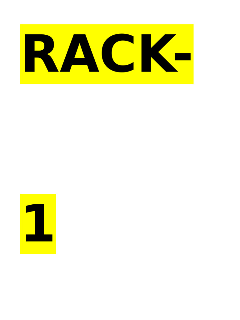 RACK System Overview and Details | PDF