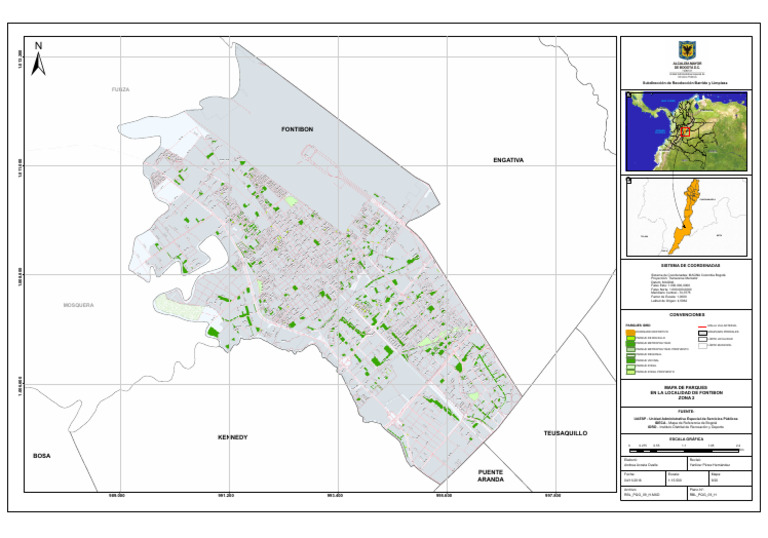Mapa Zonas Verdes - Fontibon Zona 2 | PDF