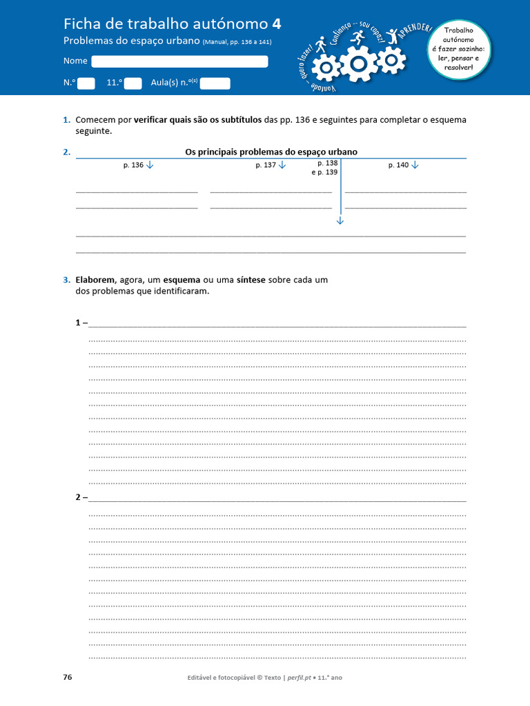 Ficha Trabalho Autónomo 4 | PDF