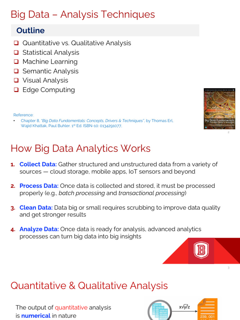 Big Data - Analysis Techniques | PDF | Machine Learning | Statistics