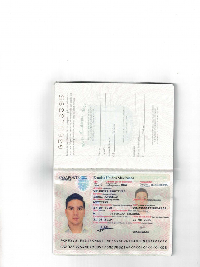 Pasaporte SVM | PDF