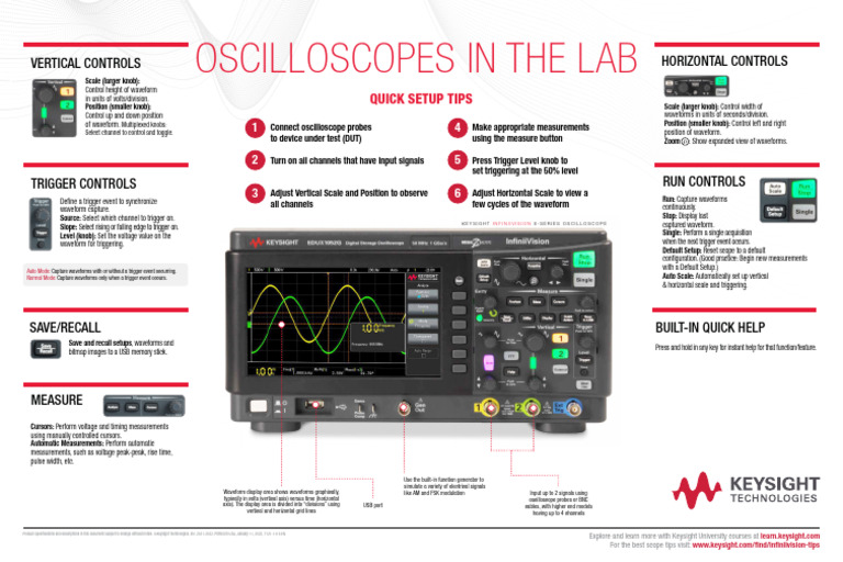 Oscilloscopes in the Lab | PDF | Electricity | Computer Engineering