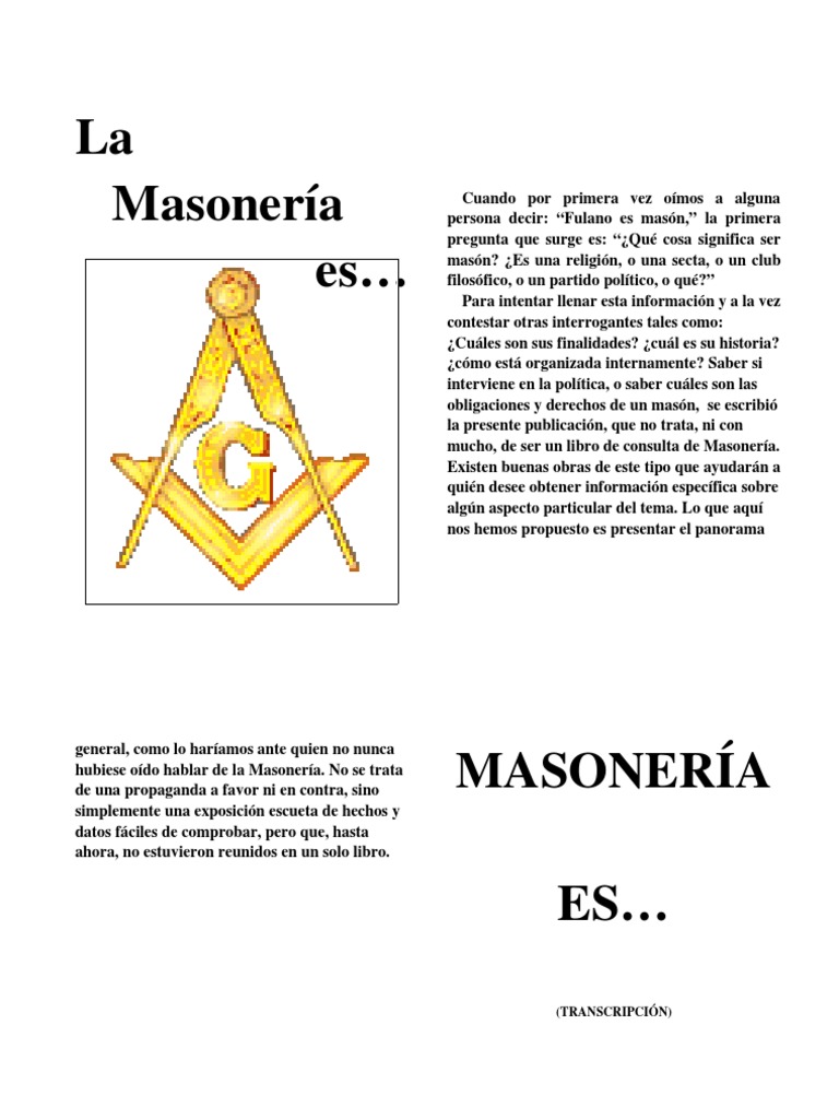 Introducción a la Masonería | PDF | Masonería | Religión y creencia