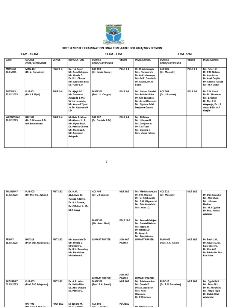 2024 First Semster Exam Times Table | PDF