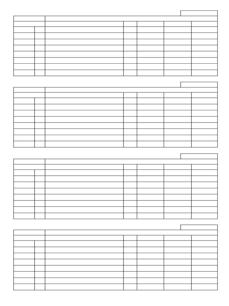 Formato de Libro Mayor Contable | PDF