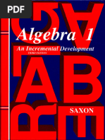 Saxon Math Course 1 Workbook PDF | PDF | Mathematics | Worksheet