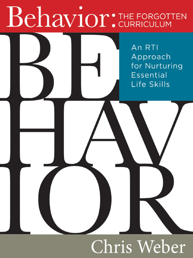 Behavior - The Forgotten Curriculum - An RTI Approach For - Chris Weber ...