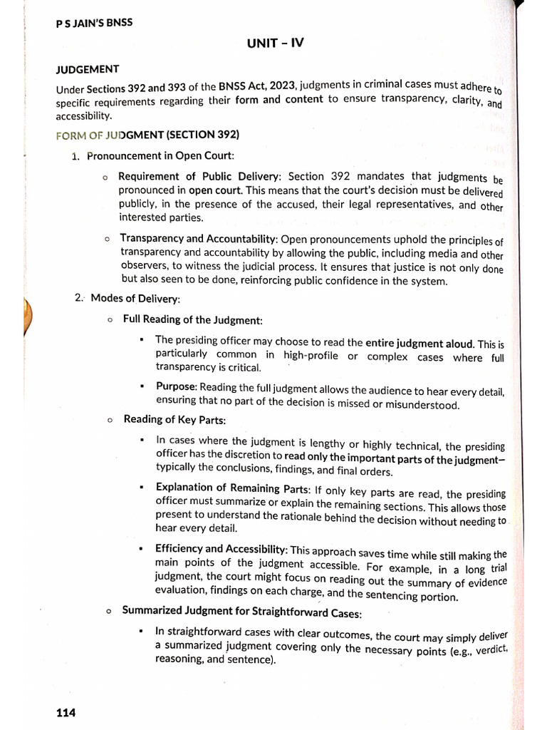 Bnss Unit4 Ps Jain Notes | PDF