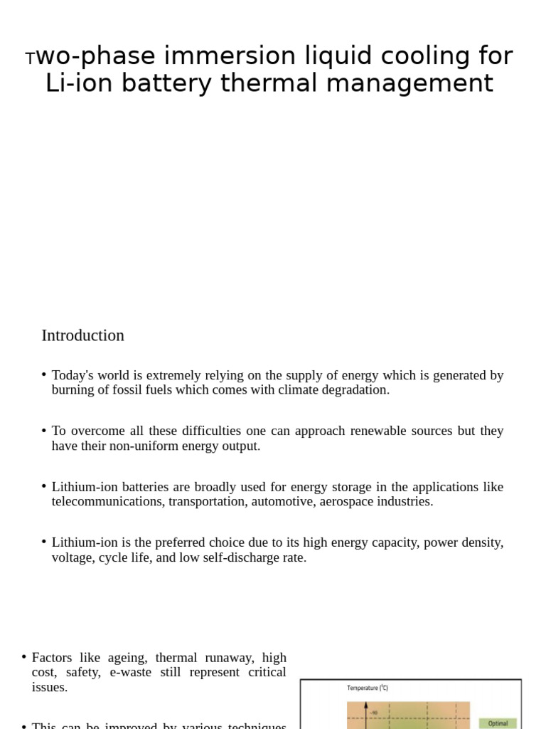 Lithium Ion Cells Two Phase Liquid Cooling | PDF | Lithium Ion Battery ...