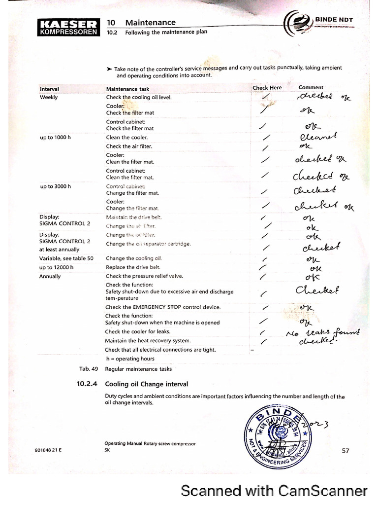 Kaeser Pms Records | PDF