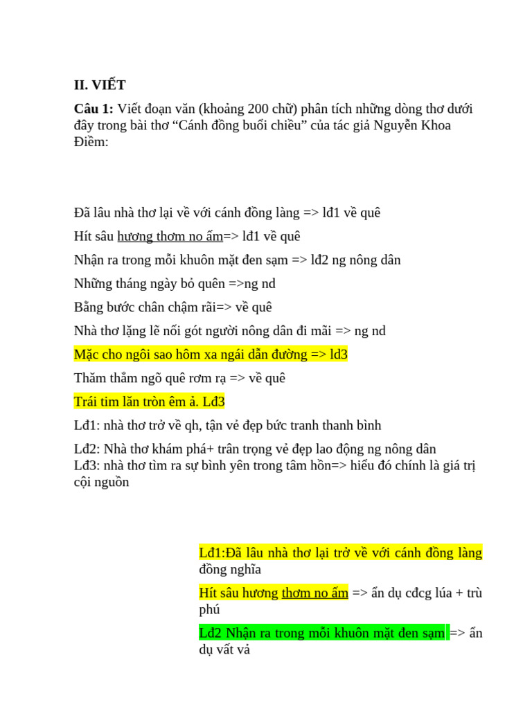 12 2k10 chép nốt câu nlvh đề tổng ôn 3 | PDF