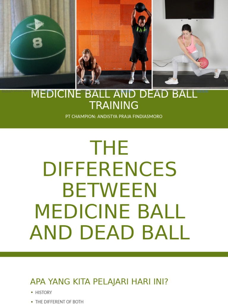 Medicine Ball and Dead Ball Training | PDF