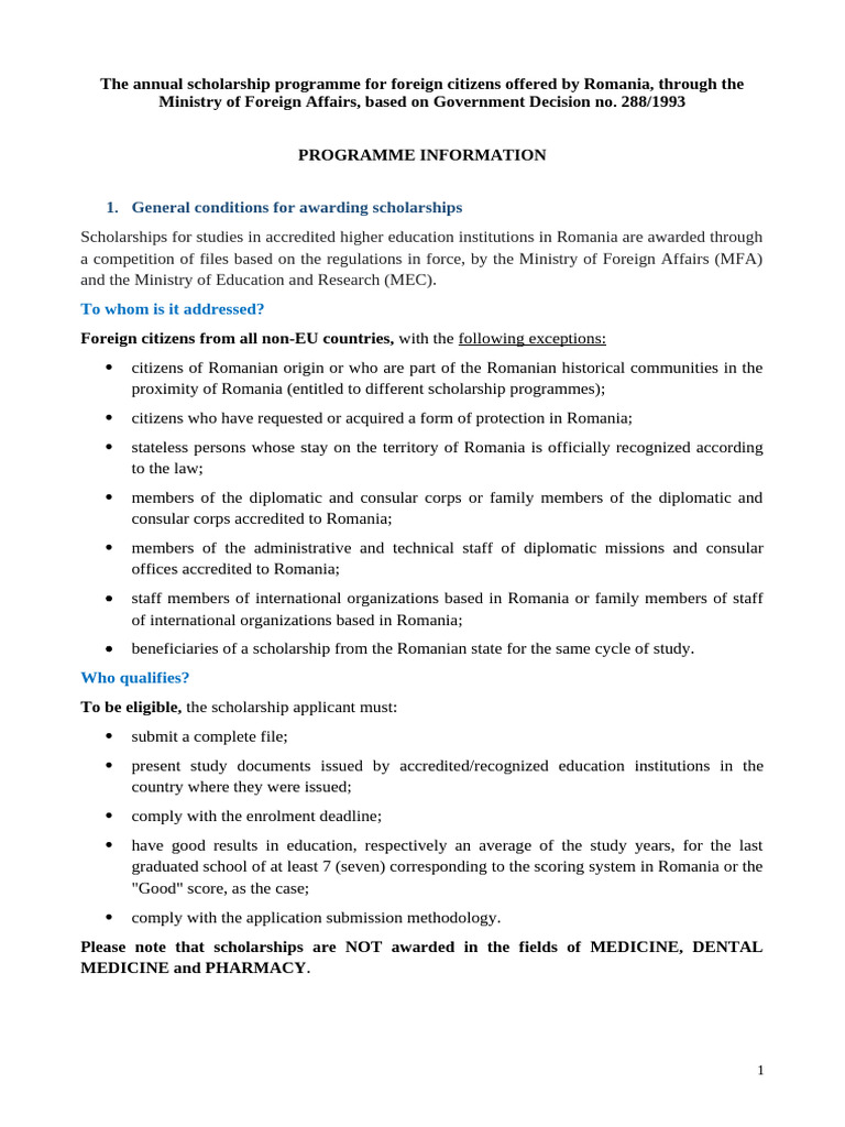 Anexa 1 - Programme Information | PDF | Academic Degree | Doctorate