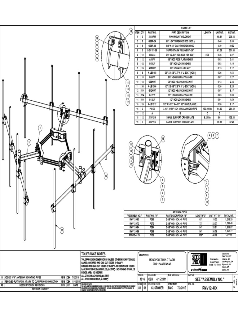 Monopole Triple T-Arm Assembly Guide | PDF | Tools | Machining