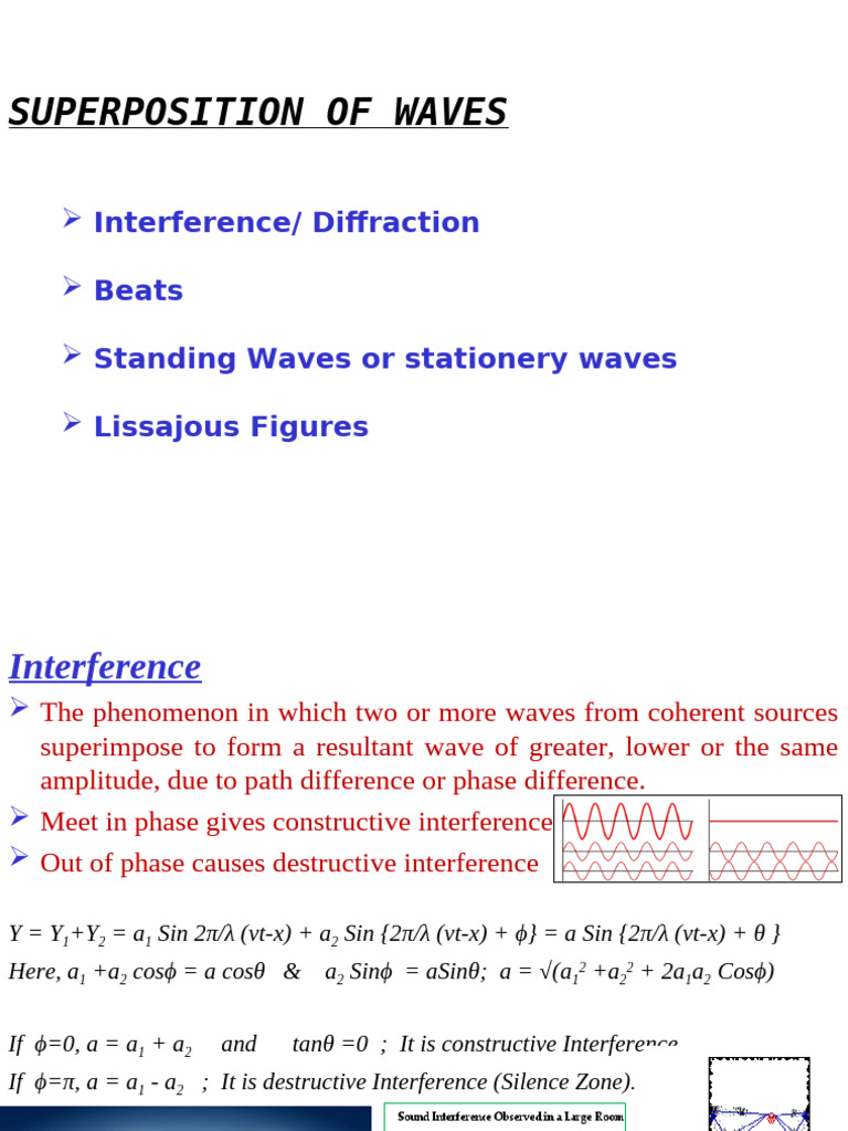 Superposition of Waves | PDF | Harmonic | Waves